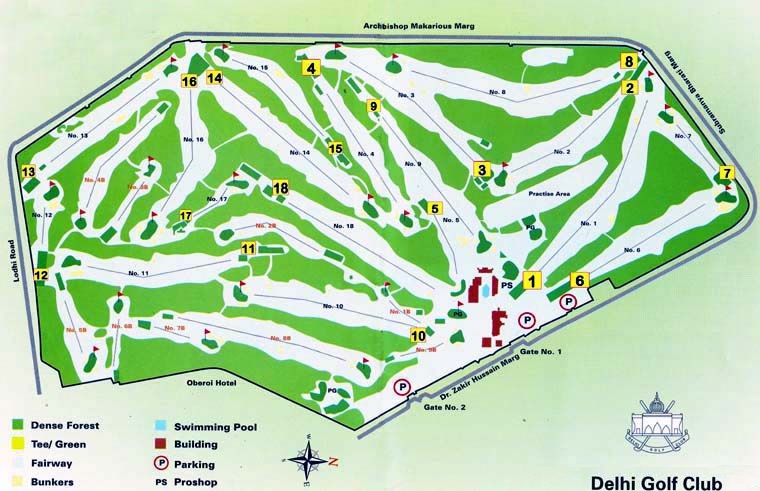 Course Layout – Delhi Golf Club
